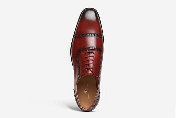 Hamilton Leather Oxford Shoe Burgundy – Alexander Pace